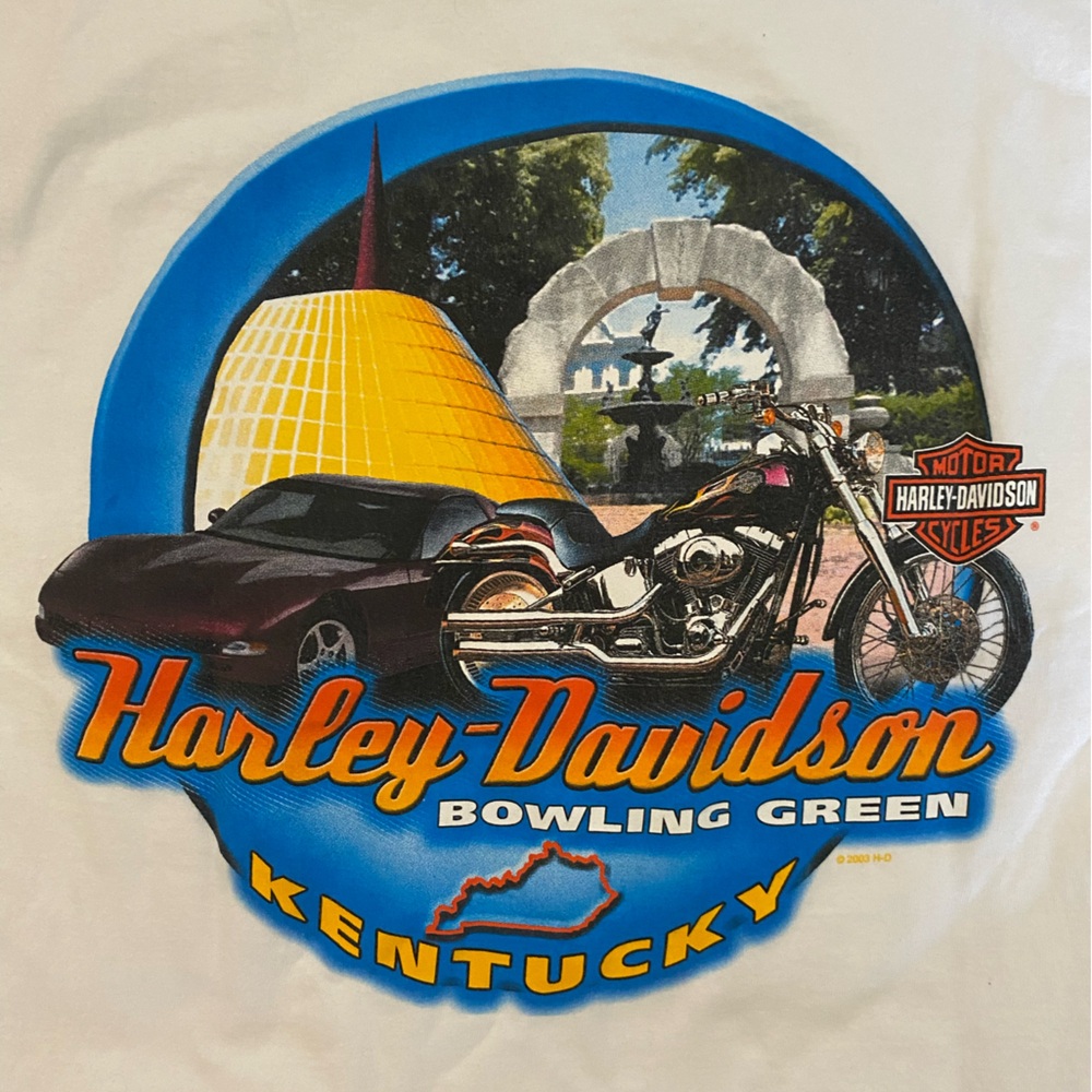 2000s Harley Davidson Double Sided Graphic Sailor Poc… - Gem